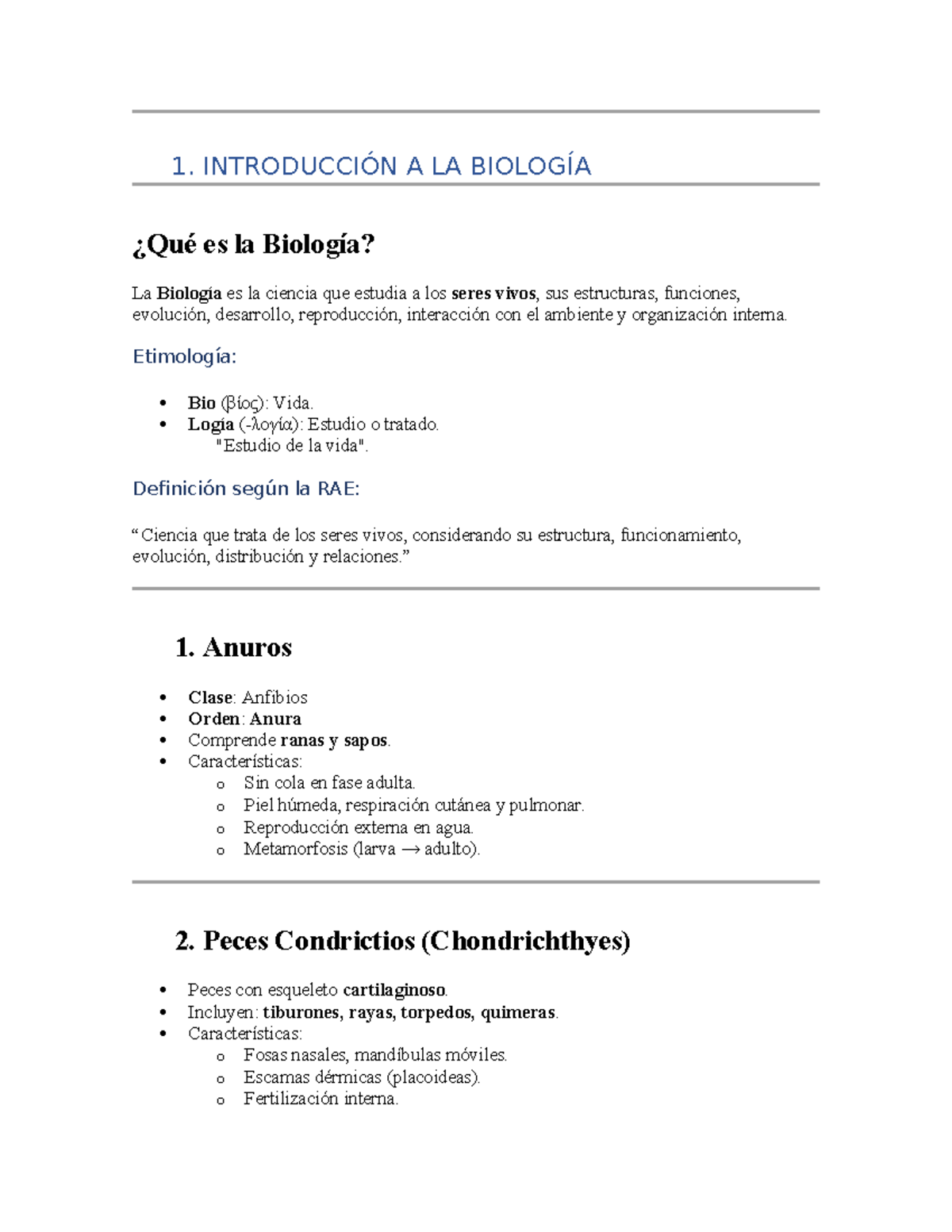 Guía de Estudio de Biología: Introducción y Clasificación de Seres ...