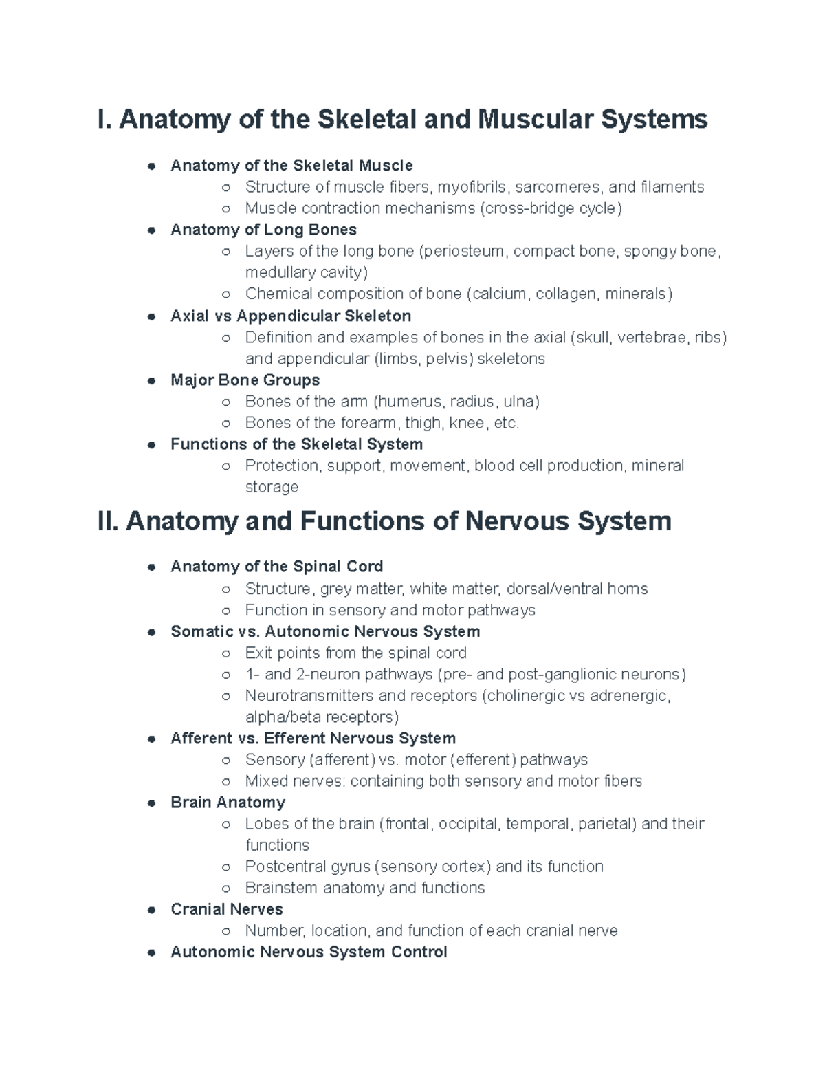 Anatomy and Physiology of the Human Body - Study Guide - Studocu