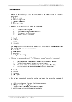 FA2 Report - ASSESSMENT ON FINANCIAL ACCOUNTING 2 - REPORT DPA20033 ...