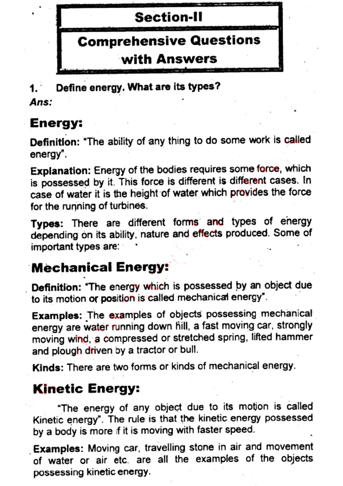 Chapter 4 ( Energy) - Everyday science - Studocu