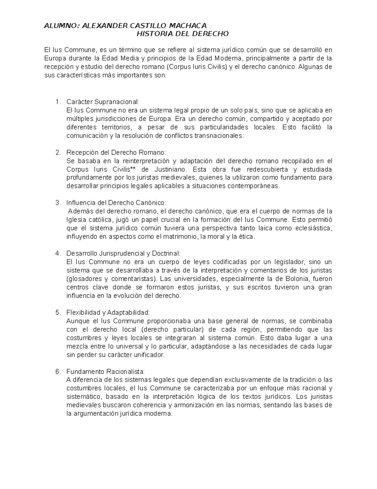 El Ius Commune: Desarrollo y Características - Historia del Derecho ...