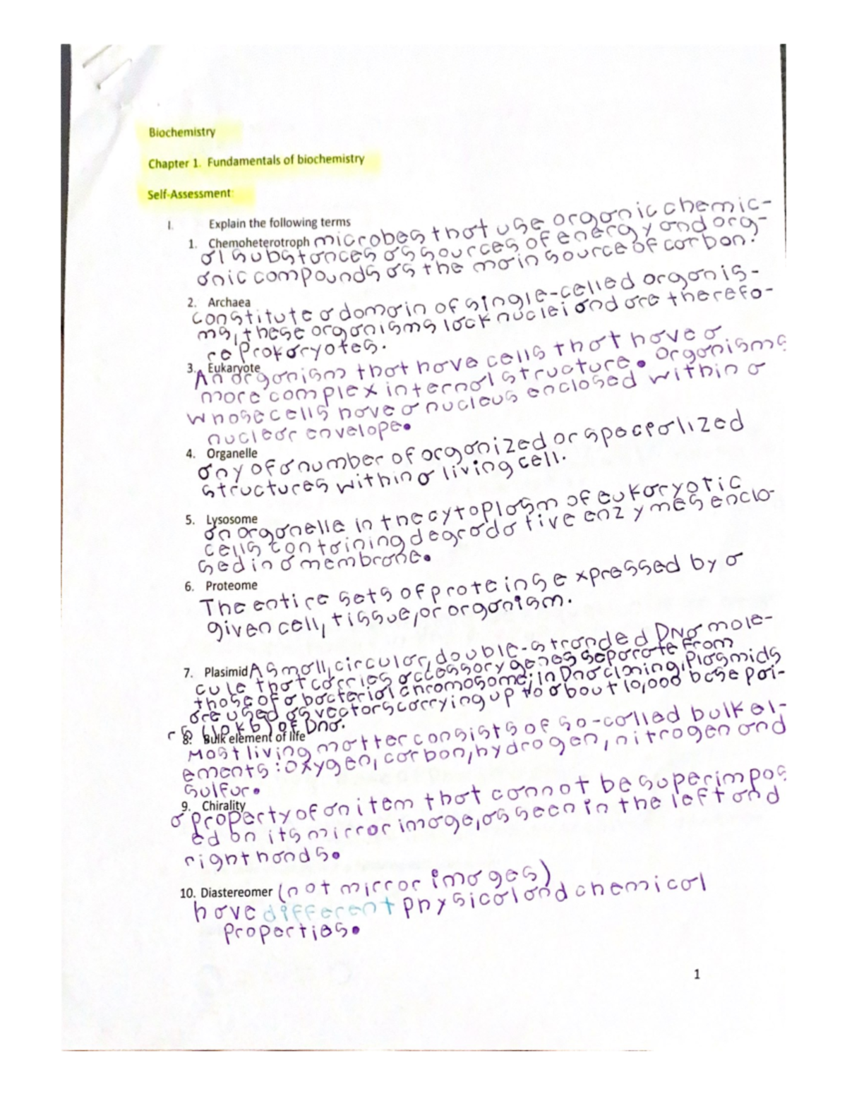 Biochemistry - Practice material to help you with this course ...