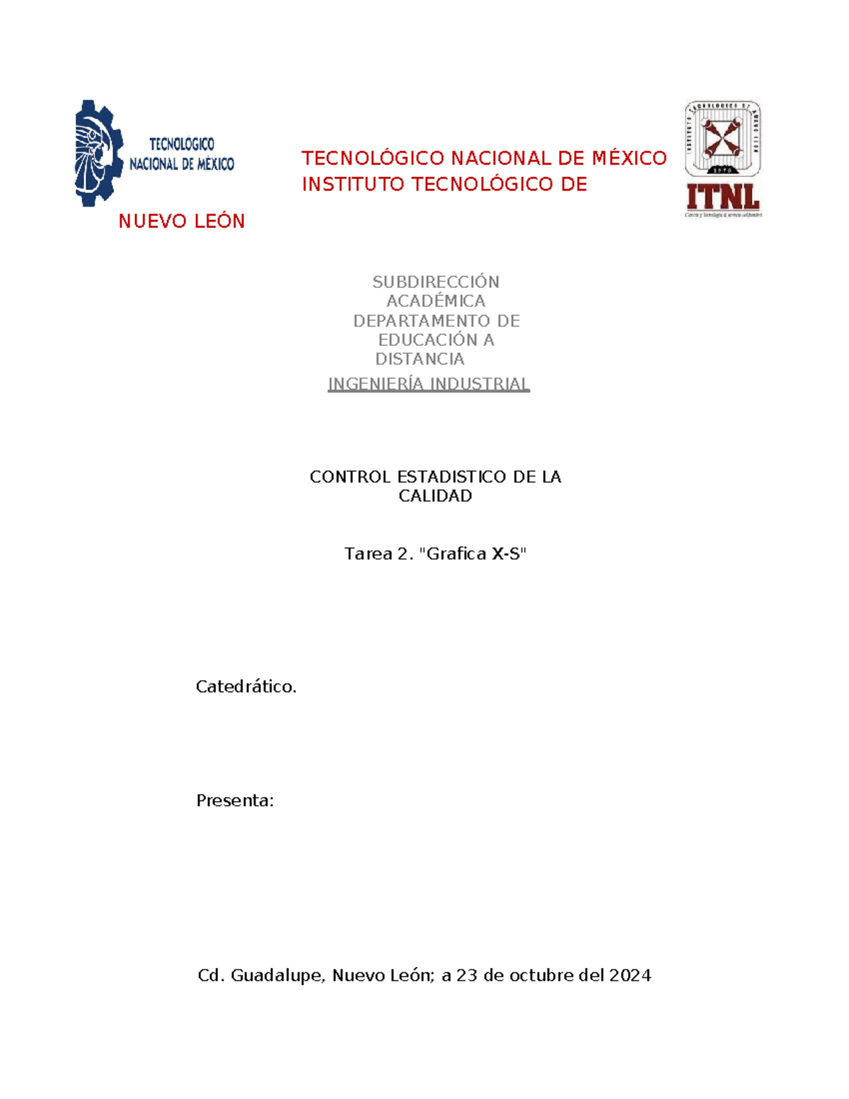 Calidad - Ejercicio Grafico xr - Control estadistico de calidad ...