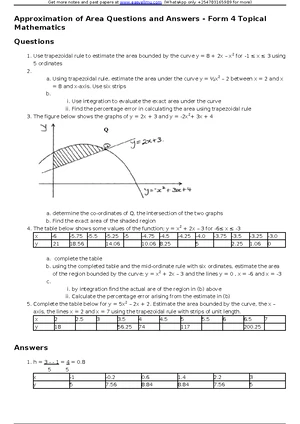 Longitudes and Latitudes Questions and Answers - Form 4 Topical ...