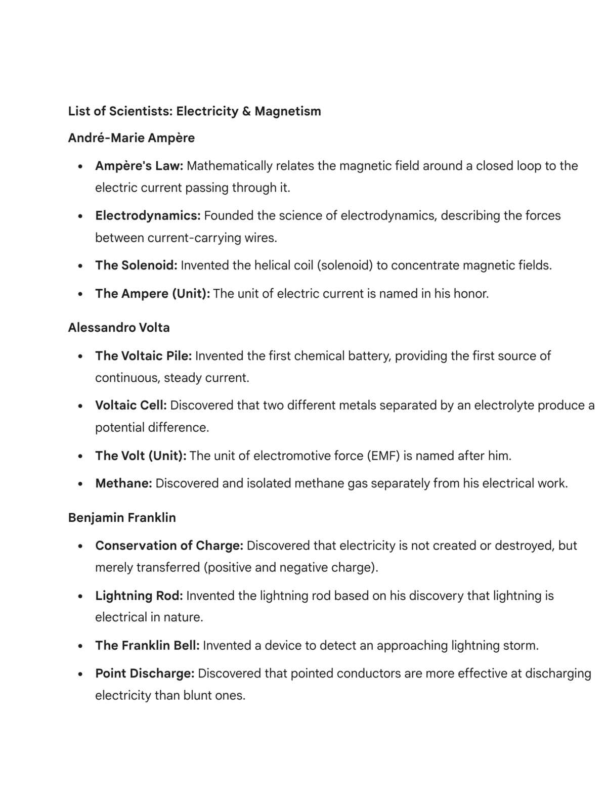 Circuitlab Cheat Sheet: Key Scientists & Electrical Concepts - Studocu