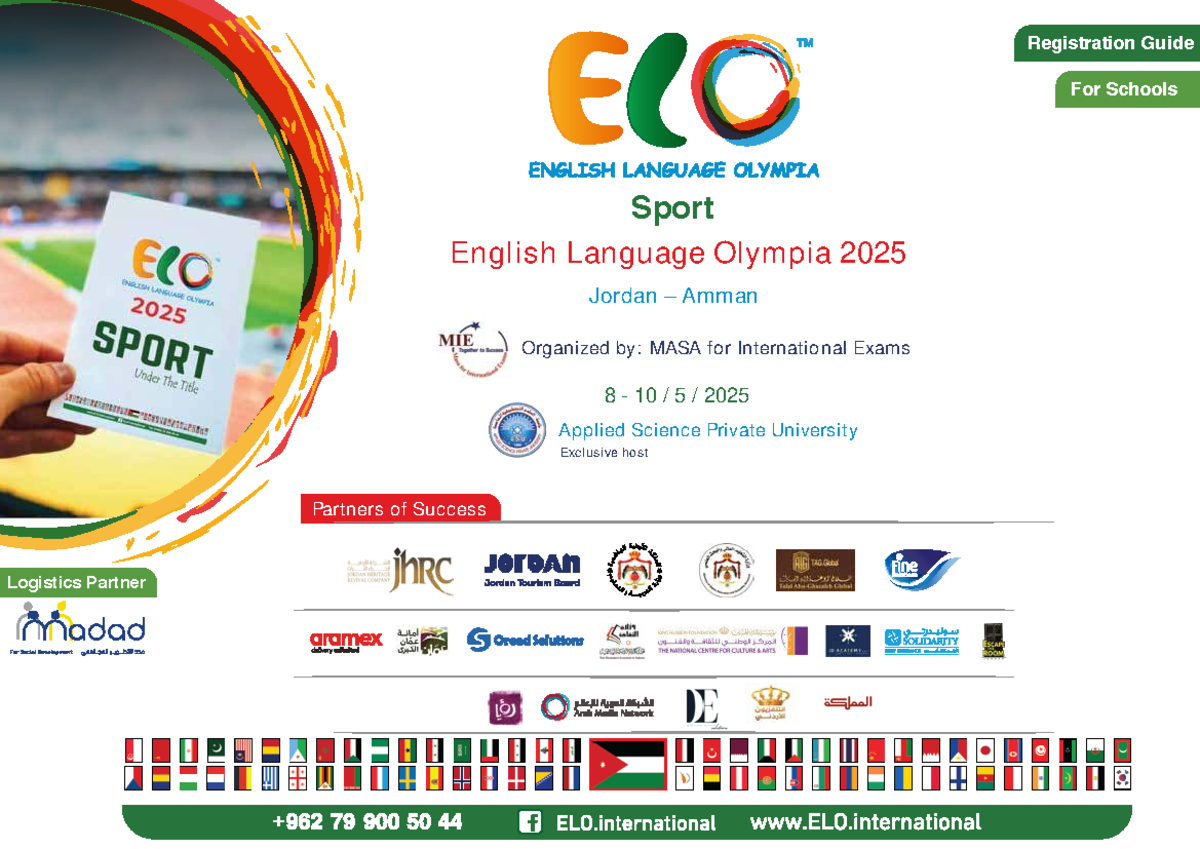 ELO 2025 registration guide for schools and participants in Jordan - Studocu