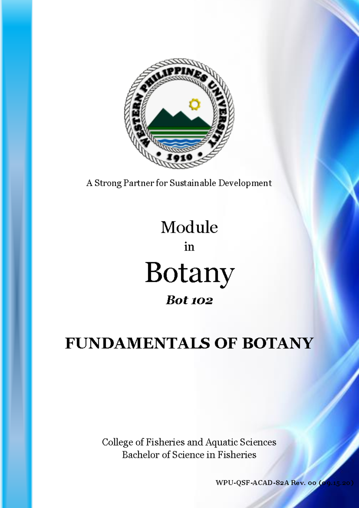 Fundamentals of Botany Module 1: Intro to Botany (Bot 102) - Studocu