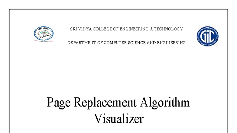 Page Replacement Algorithm Visualizer - CP25C03 Advanced OS Assignment ...