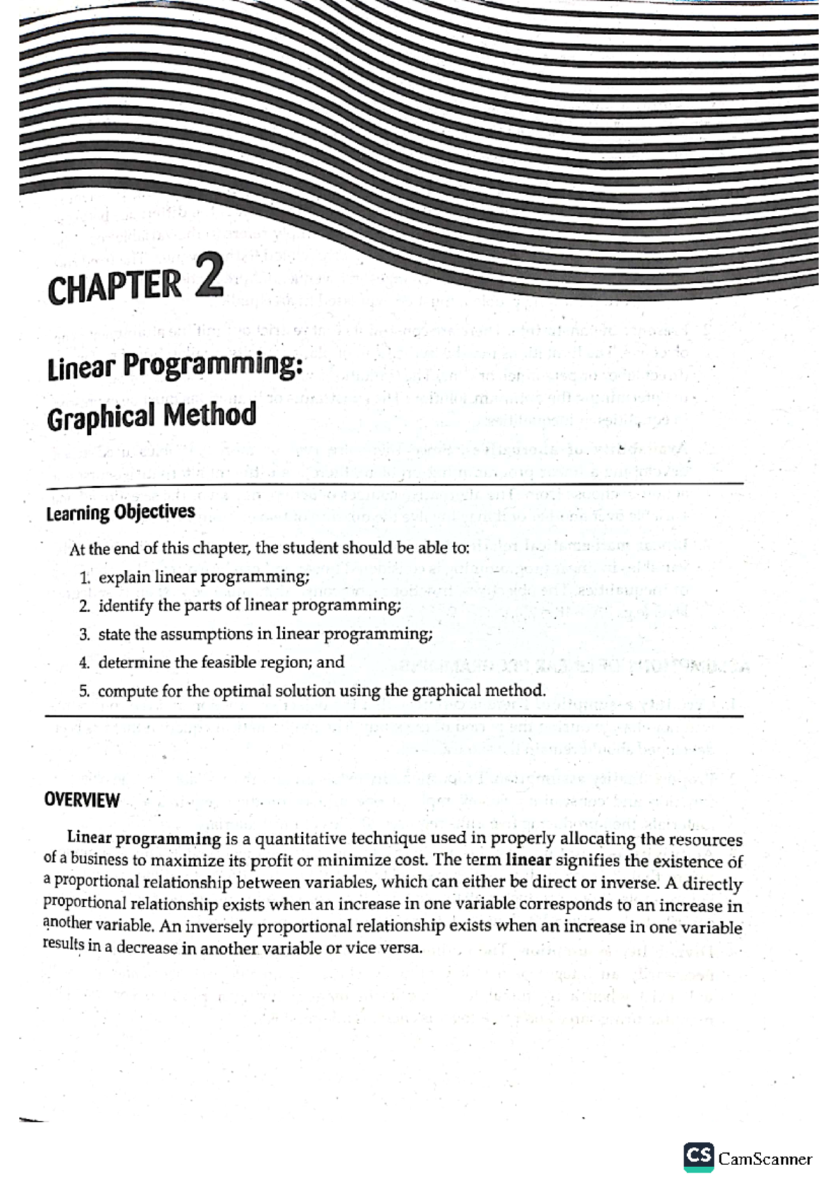 CH2-MGMT-SCI - Chapter 2: Linear Programming Graphical Method Insights ...
