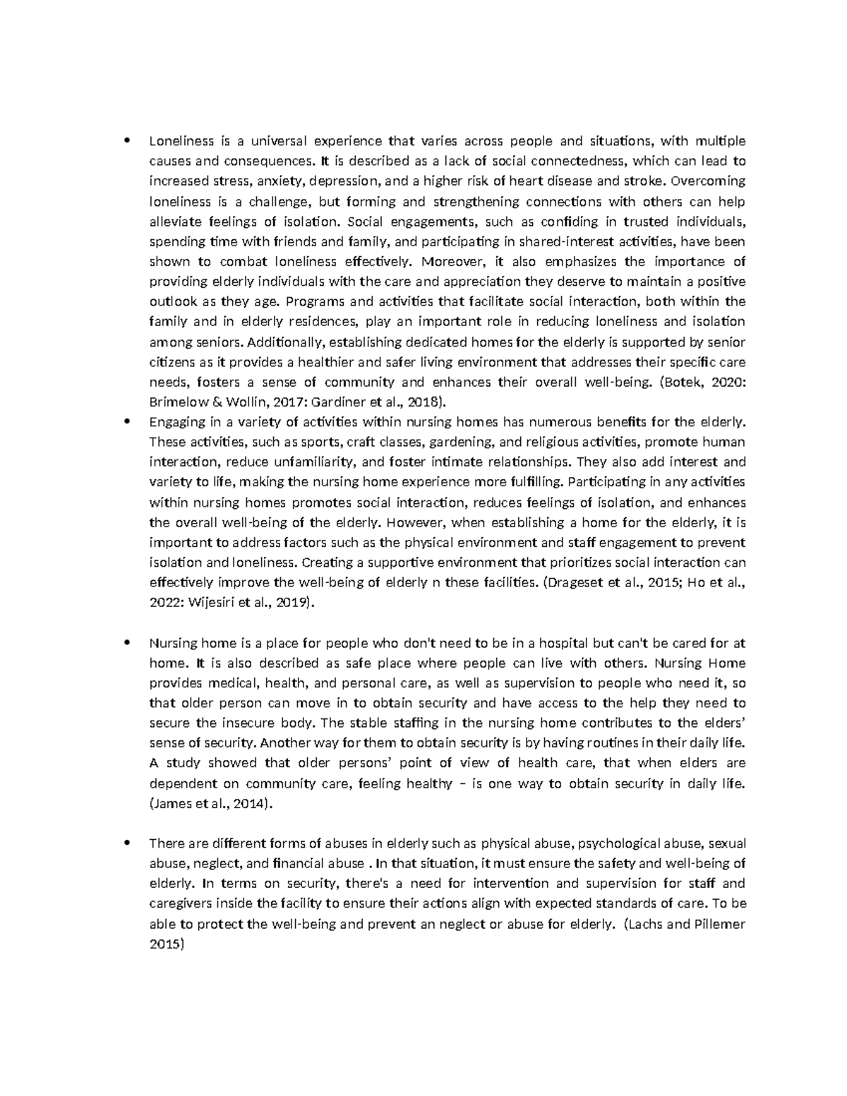 RRL - Review of Related Studies on Elderly Care and Loneliness Issues ...