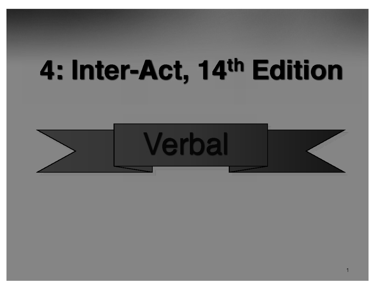 Verbal Communication: Semantics & Pragmatics - Chapter 04 - Studocu
