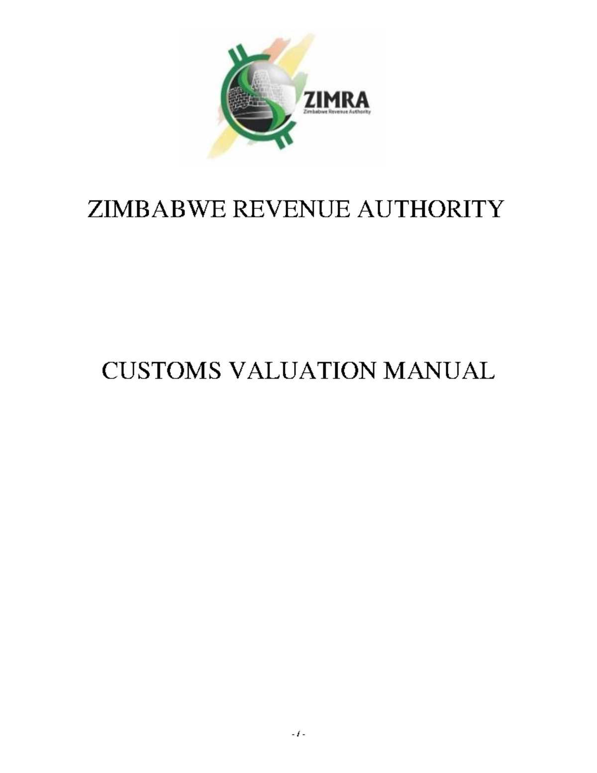 ZIM 2012 Customs Valuation Manual: WTO Guidelines & Procedures - Studocu