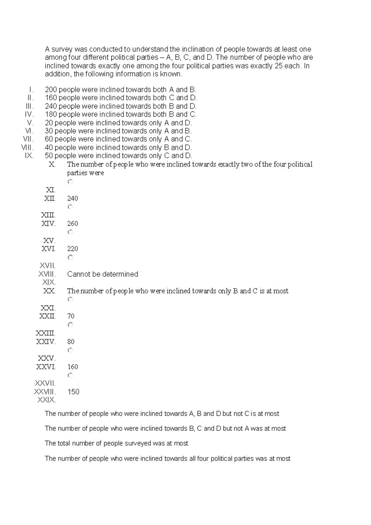 Political Party Preference Survey Analysis and Seating Arrangement ...