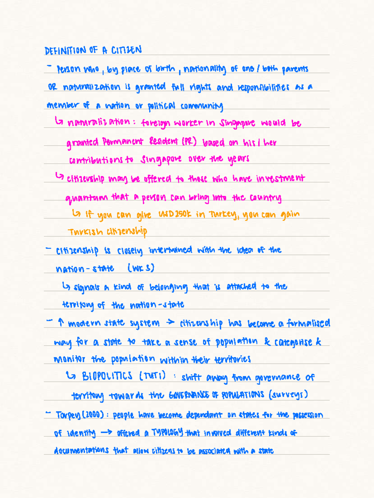 Week 11 - Citizenship: Understanding Rights and Responsibilities - Studocu