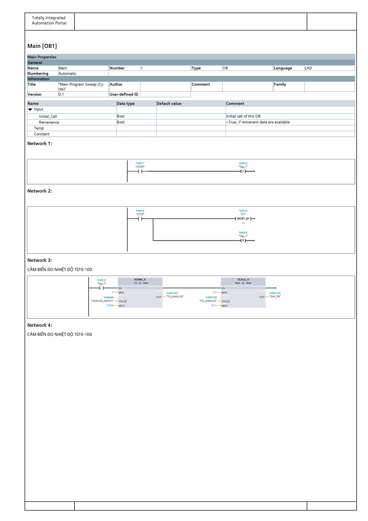 BT55 - PLC Analog Simulation of Light Based on Current - Studocu