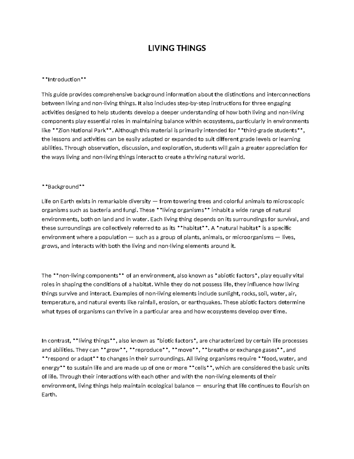 Living Things: Lecture Notes on Ecosystem Interactions - Studocu