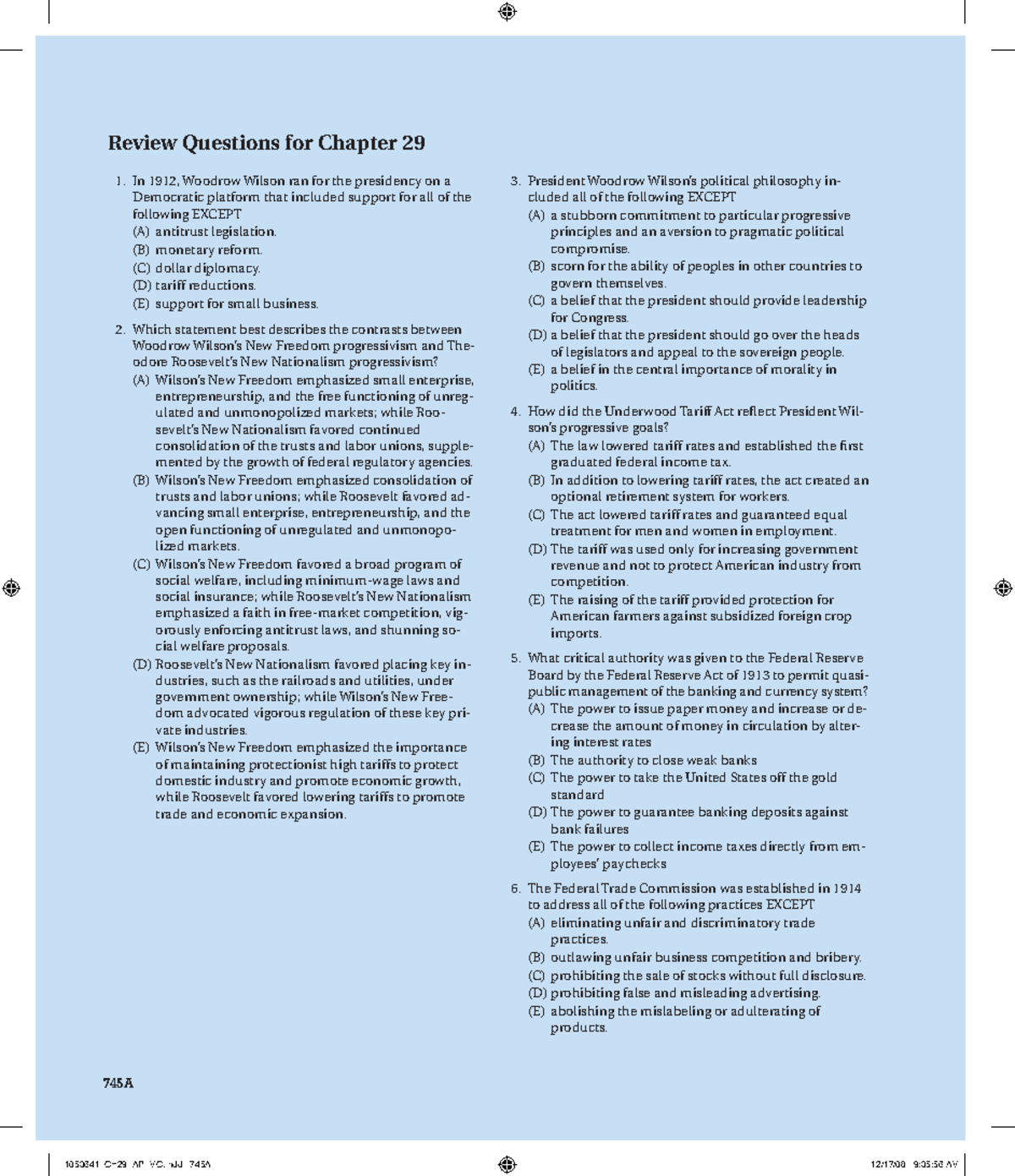 APUSH Review Questions: Chapter 29 Study Guide - Studocu
