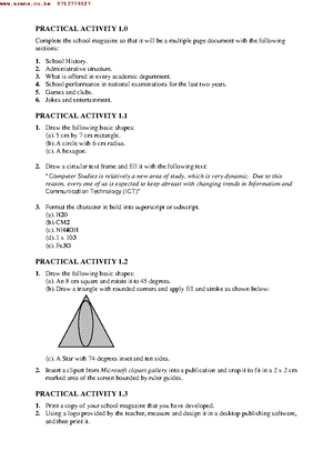 Practical exercises - Power Point 2 - Ms-PowerPoint. Exercise 1. Create ...