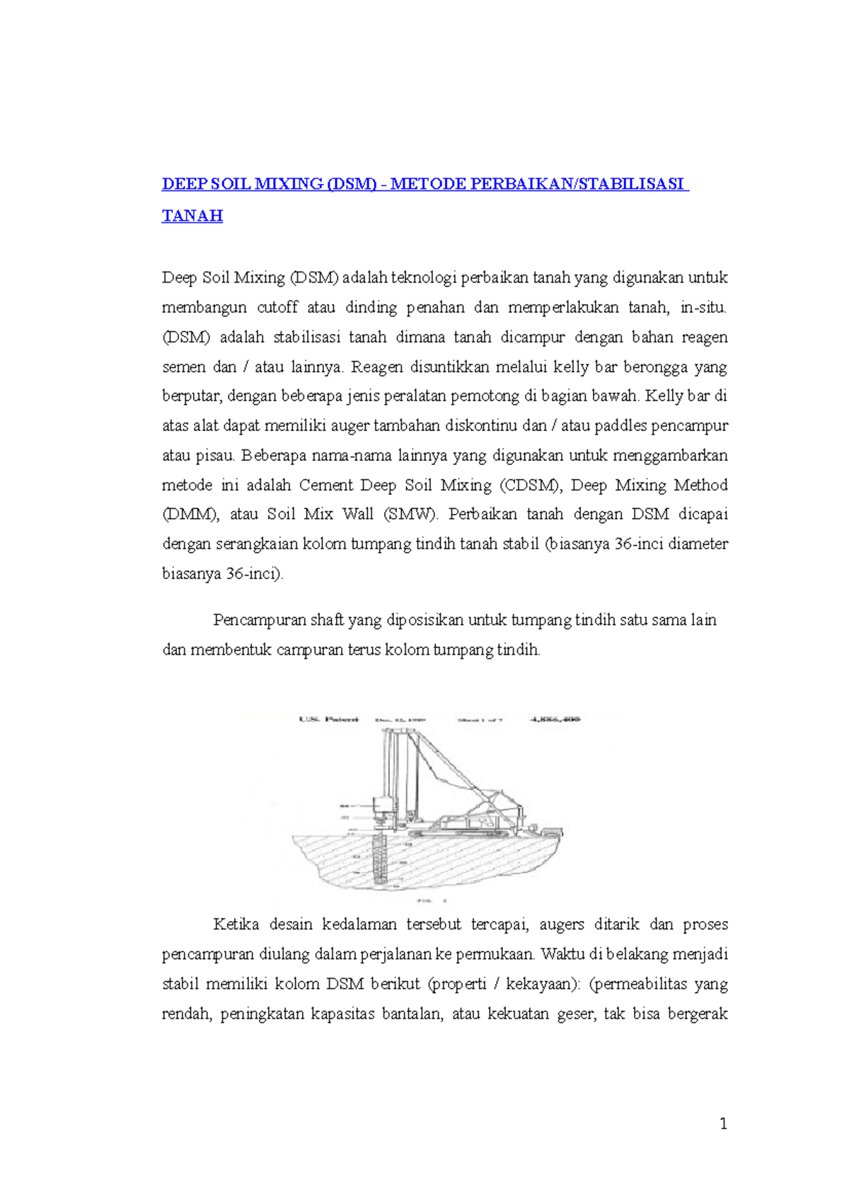 258801908-Deep-Soil-Mixing-Metode-Perbaikan-Tanah-Lunak - Studocu