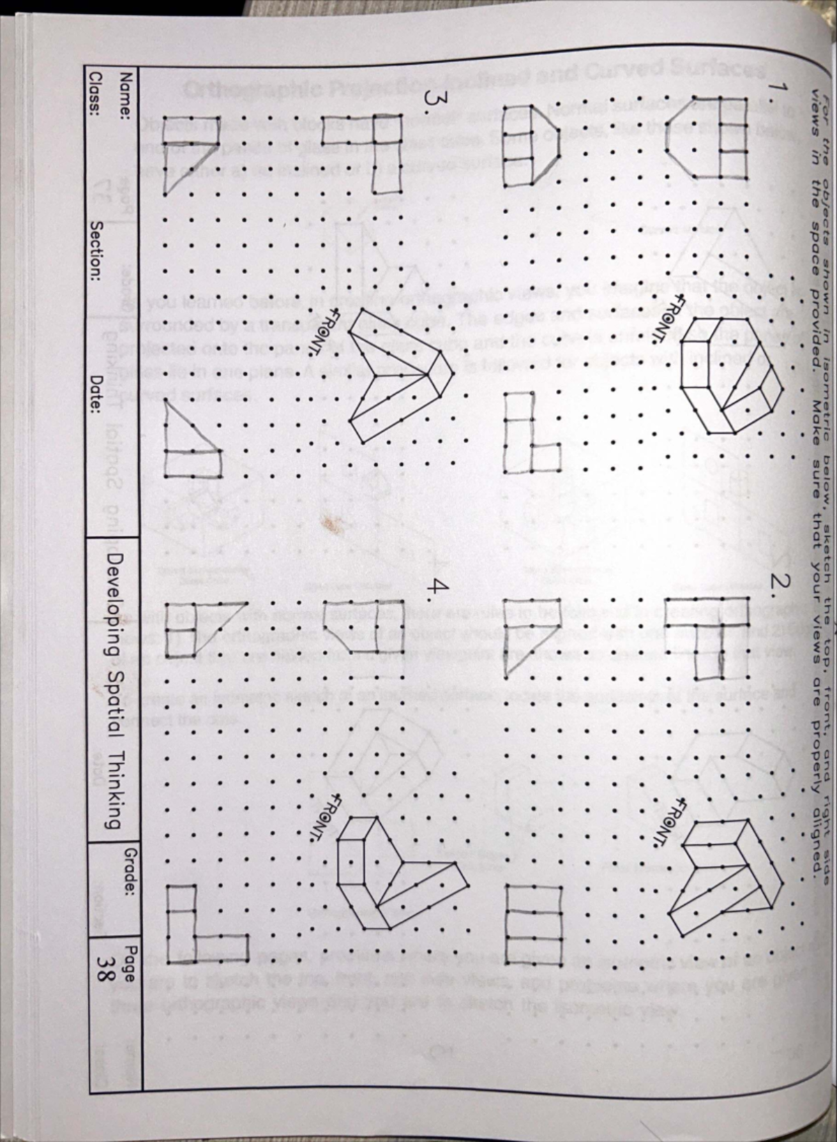 CFU-Week 3 Developing Spatial Thinking: Isometric Views & Rotations ...