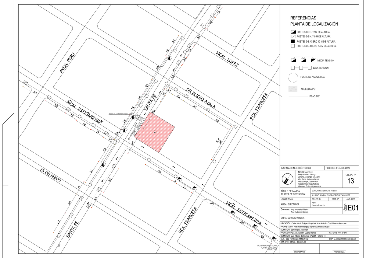Proyecto Eléctrico Edificio Residencial Amelia - IE01 Final 2026 - Studocu