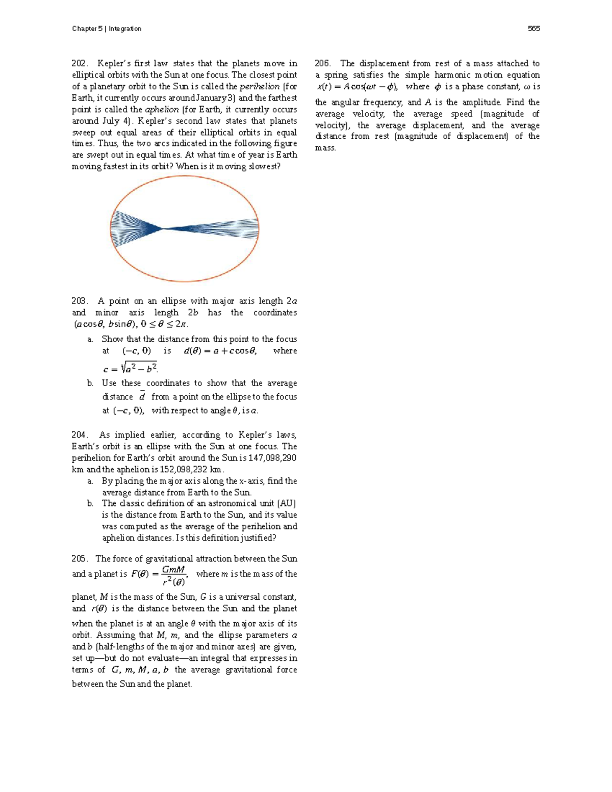 Chapter 5 Integration 565: Laws of Planetary Motion and Orbits - Studocu
