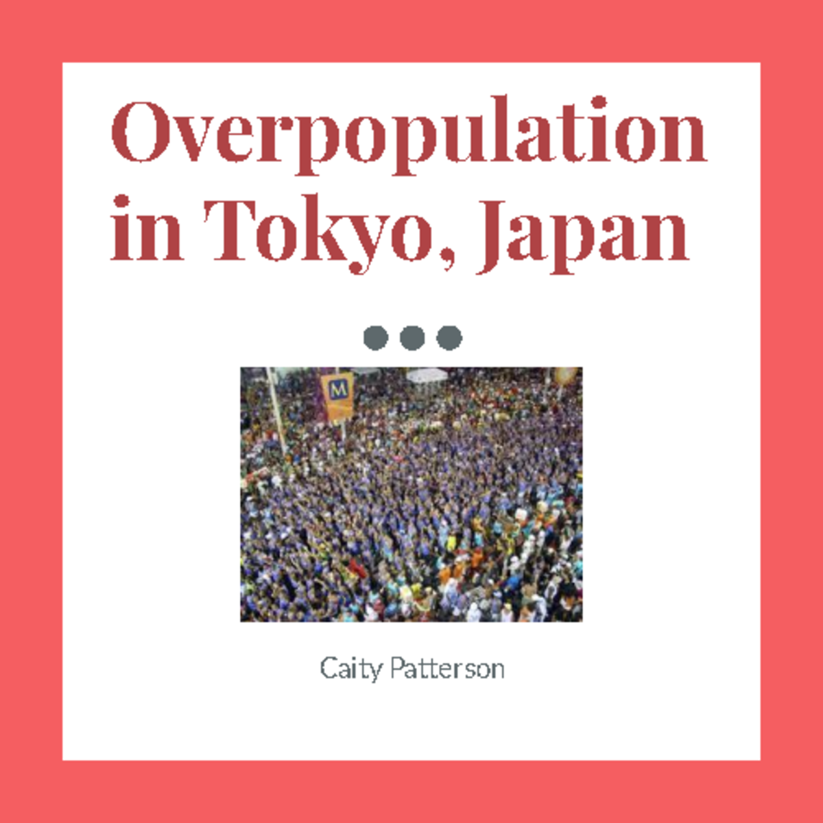 Overpopulation - The increase of poverty in the areas surrounding Tokyo ...