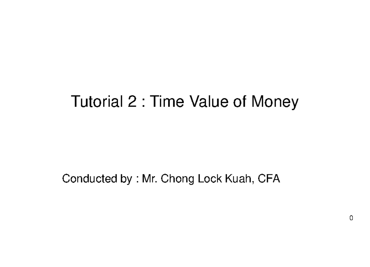 FIN2004 Tutorial 2 Solutions - Warning: TT: undefined function: 32 0 ...