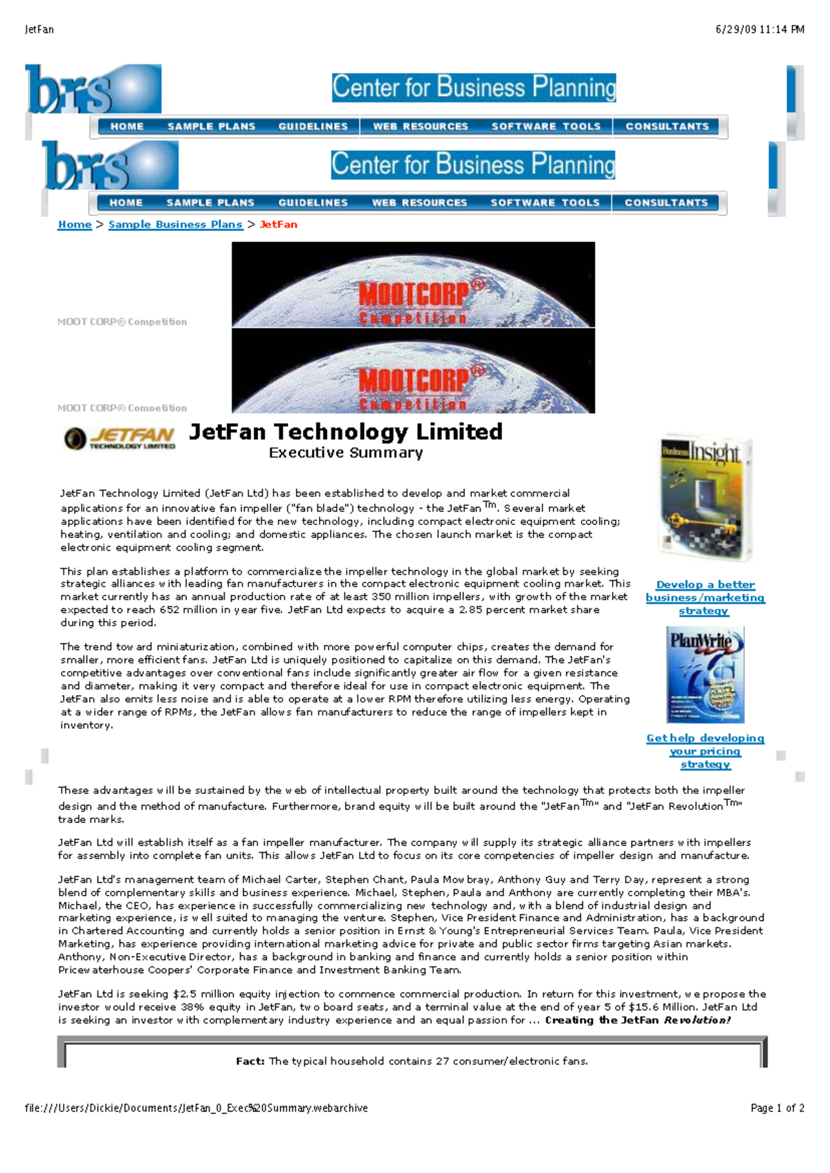 Case Study on JetFan Technology Ltd. - Innovative Fan Impeller ...