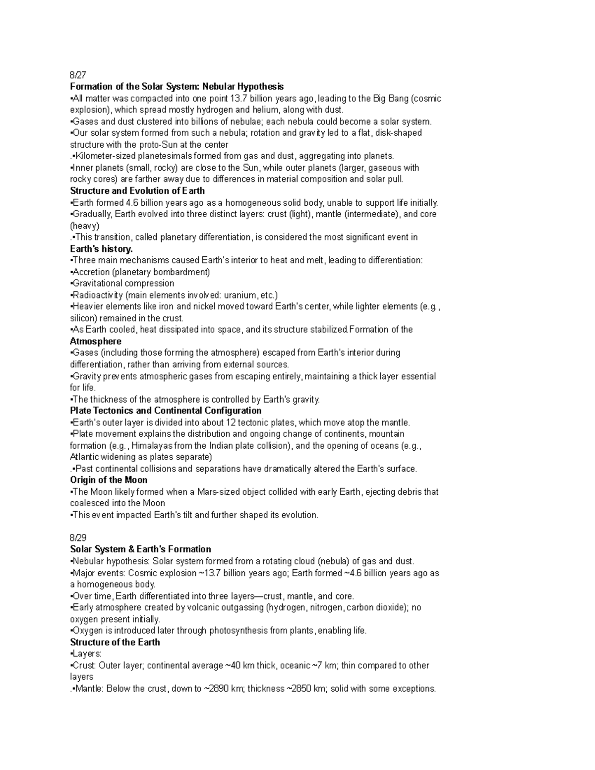 Geology 101: Lecture Notes on Mineral Formation & Igneous Rock ...