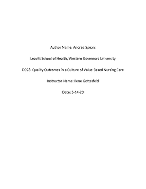 D030 Task 1 - D Western Governors’ University Leadership and Management ...