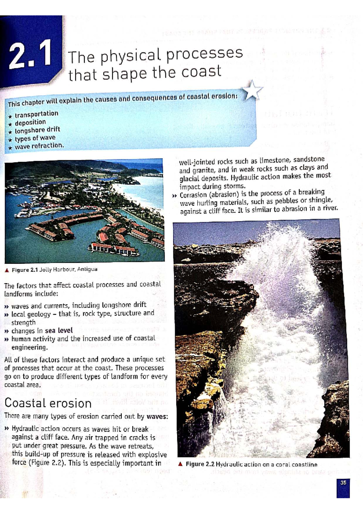 Geography Topic 2: Coastal Processes and Landforms Notes - Studocu