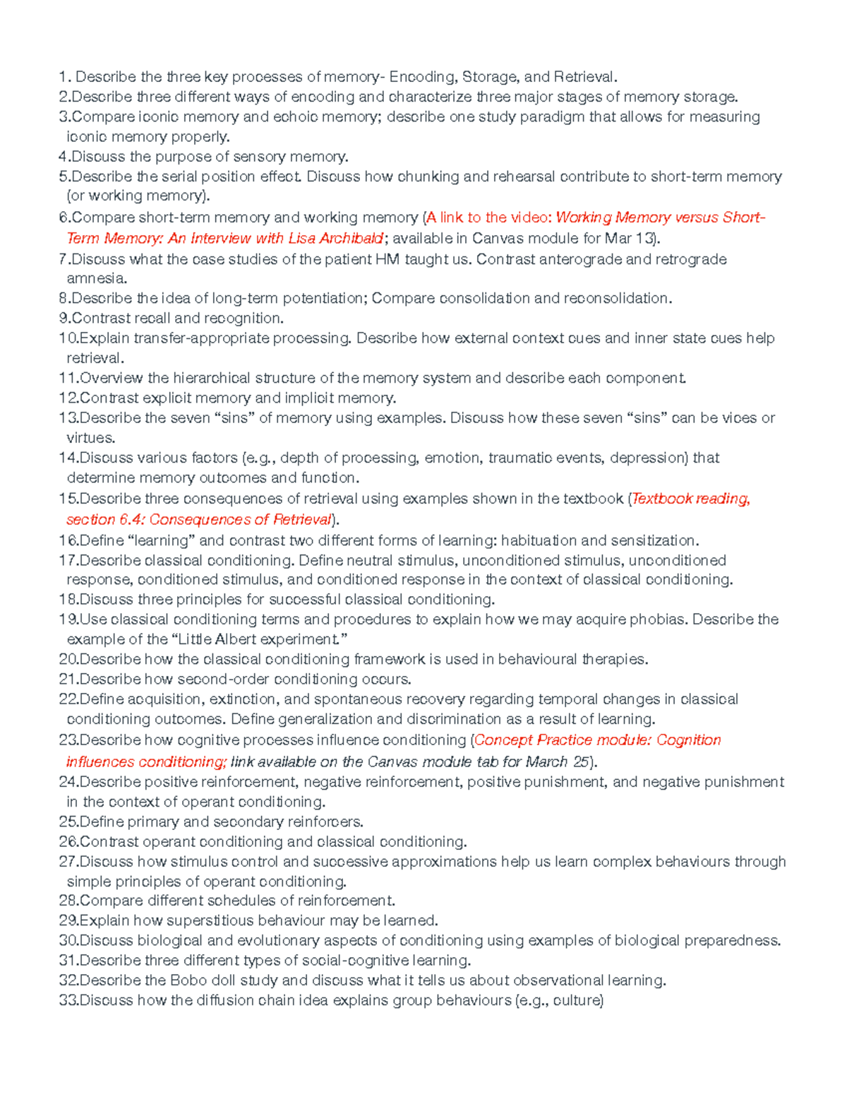 LO-quiz3-Multiple Choice Questions on Memory and Learning Concepts ...