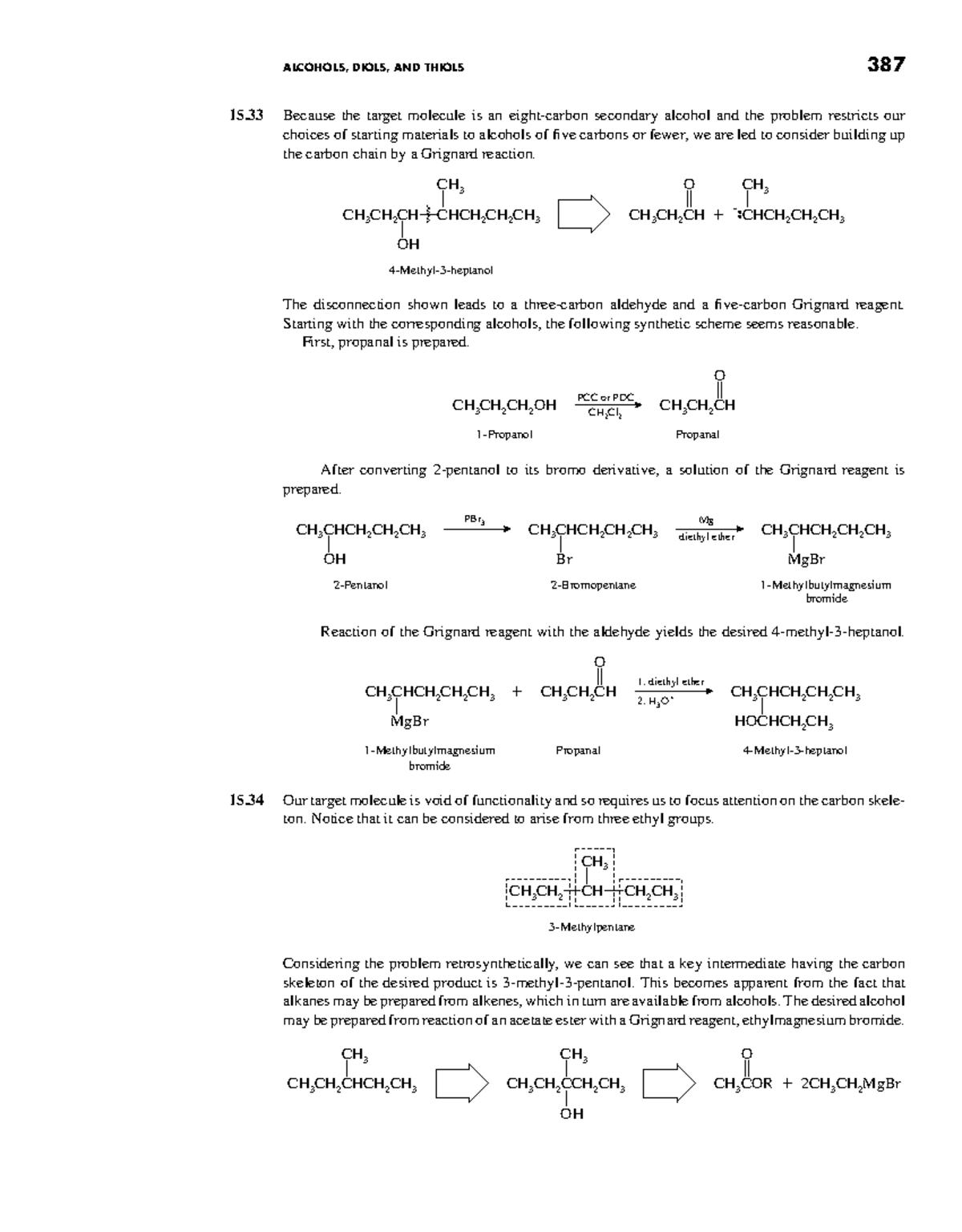 387 Organic Chemistry: Alcohols, Diols, and Thiols Solutions (2021 ...