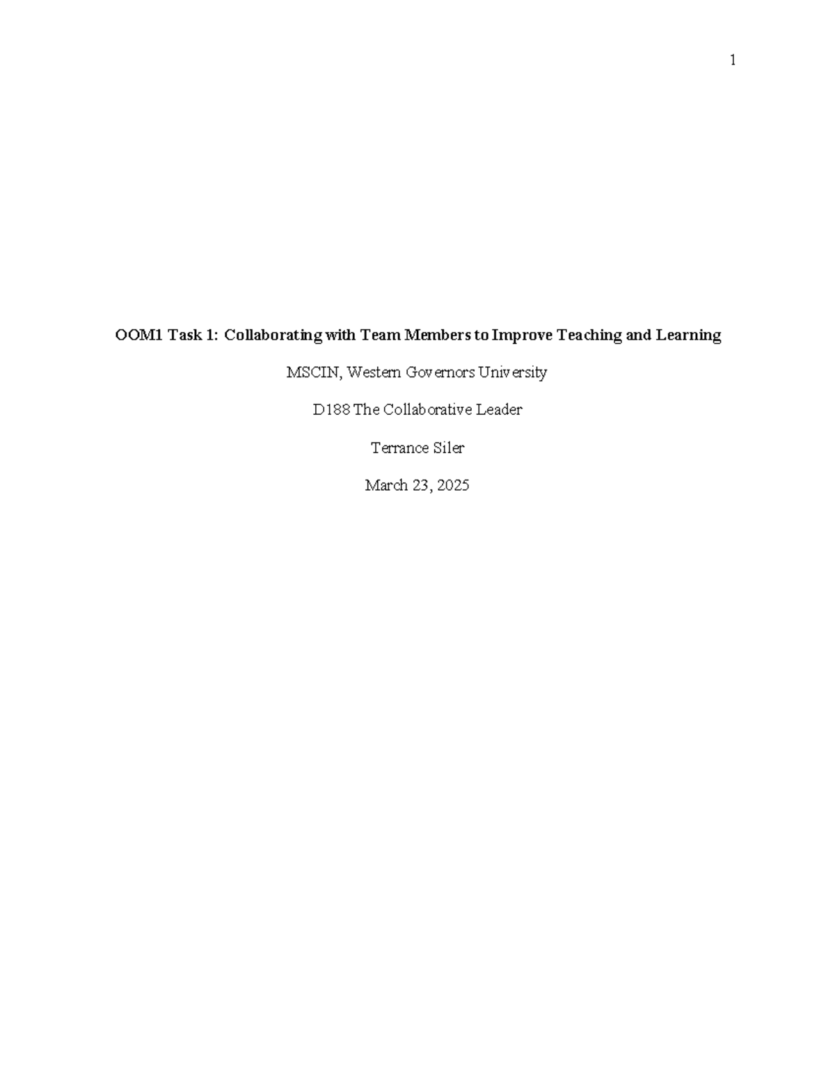 OOM1 Task 1: Enhancing Reading Skills through Collaborative Teaching ...