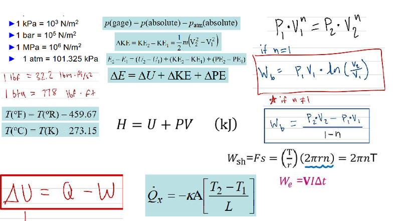 Thermo Formula Sheet for Thermodynamics (Course Code: TH101) - Studocu