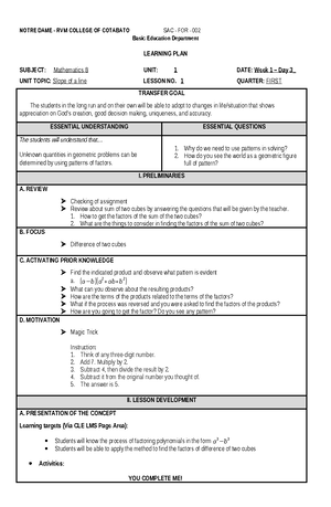 MATATAG DLL WEEK 3 EPP ICT G4: Word Processing Skills and Standards ...
