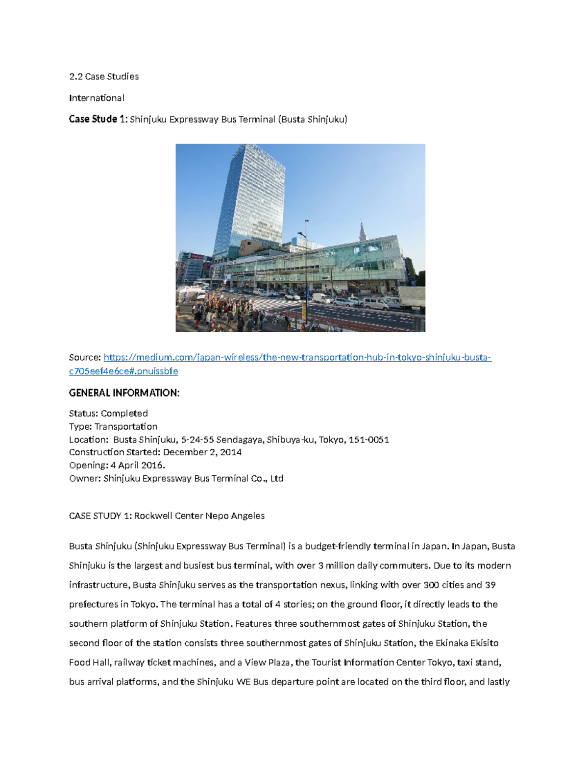 Case Study: International Transport Hubs (BUSA 101) - Studocu