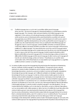 AFL1501 Assignment 3 - AFL- COVER PAGE Assignment heading and number: AFL 1501 -Unique number ...