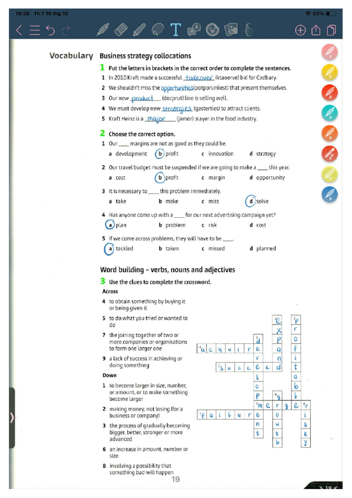 Unit 4 - Business Strategy Vocabulary and Grammar Exercises - Studocu
