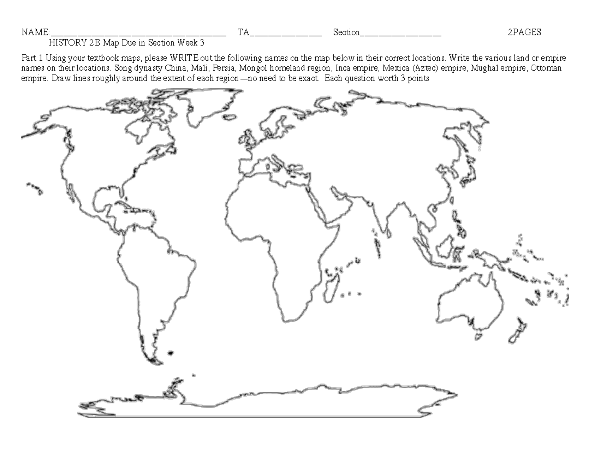 HIST 2B Map Assignment: Historical Empires & Cities Geography - Studocu