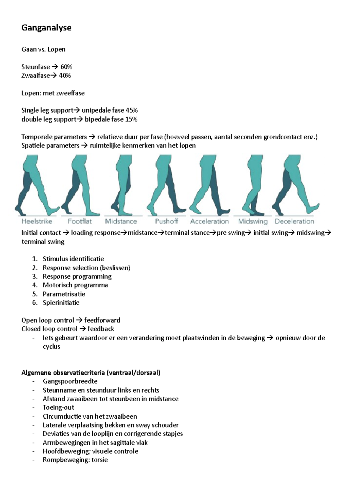 Ganganalyse en Observatiecriteria voor Beweging: Een Overzicht ...