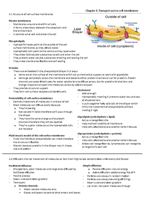 Sample Topic 2 Cells (updated for 2025) - AQA A Level Biology Topic 2 ...