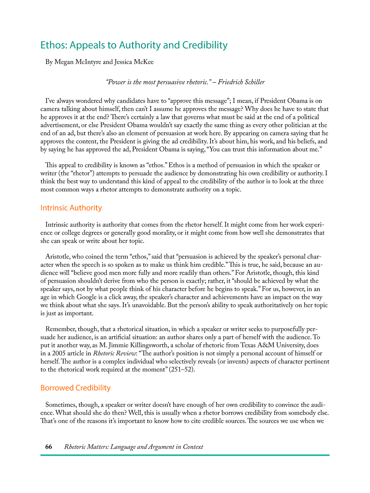 Ethos and Credibility: Understanding Persuasive Rhetoric - Studocu