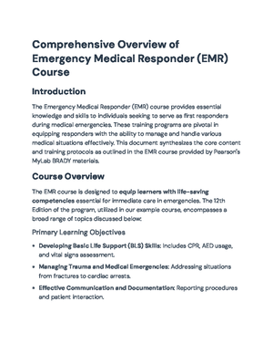 Comprehensive Guide to Diabetic and Hematologic Emergencies for EMTs ...