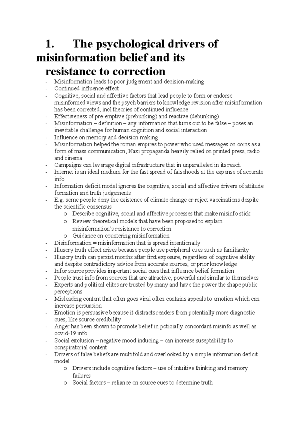 PSYC200 Research Notes: Understanding Misinformation Beliefs and ...