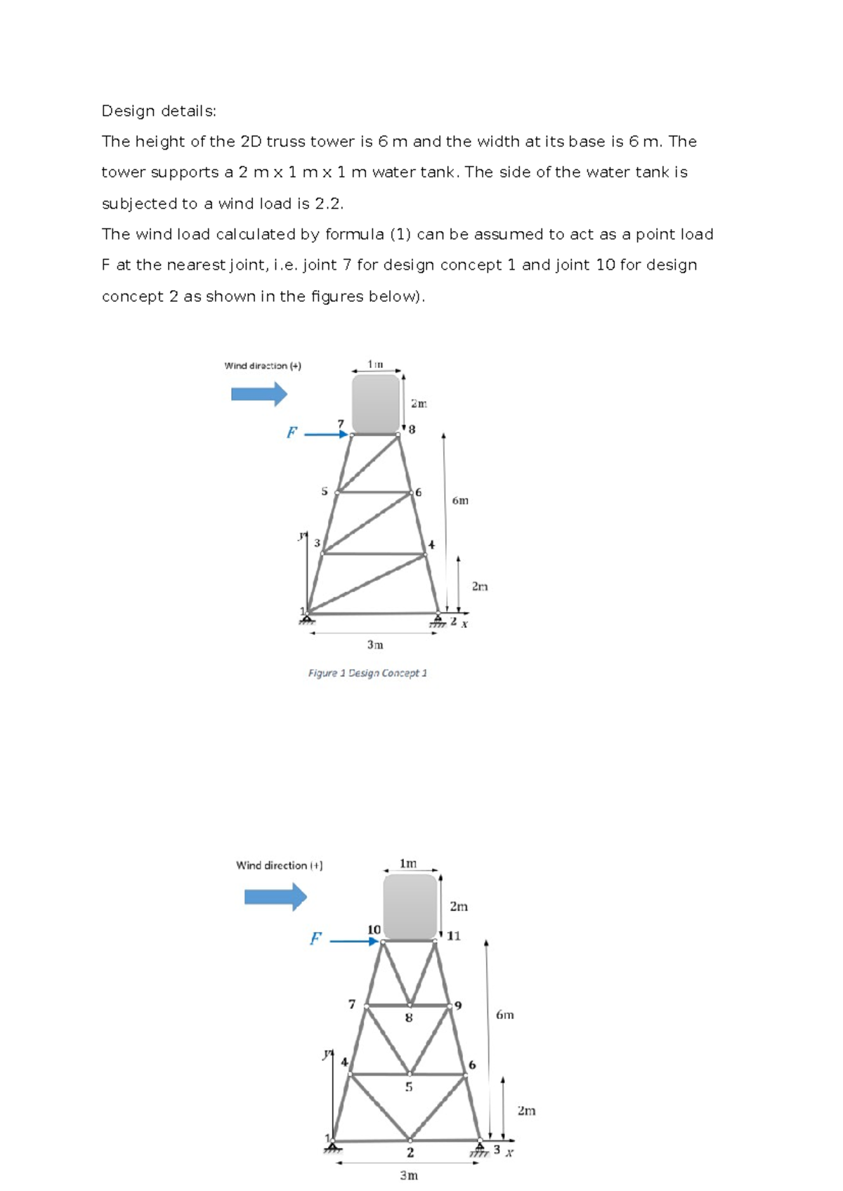 Design for Truss Water Tower: Safety & Economics Analysis - Studocu