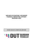 DUT - Financial Accounting 3 - Studocu