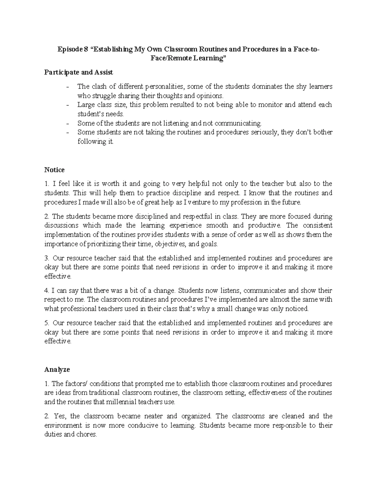 Episode 3-FS1 - Field Study worksheets - Episode 3 “Focus on Gender ...