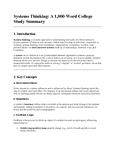 D459 - Introduction to Systems Thinking and Applications - Studocu